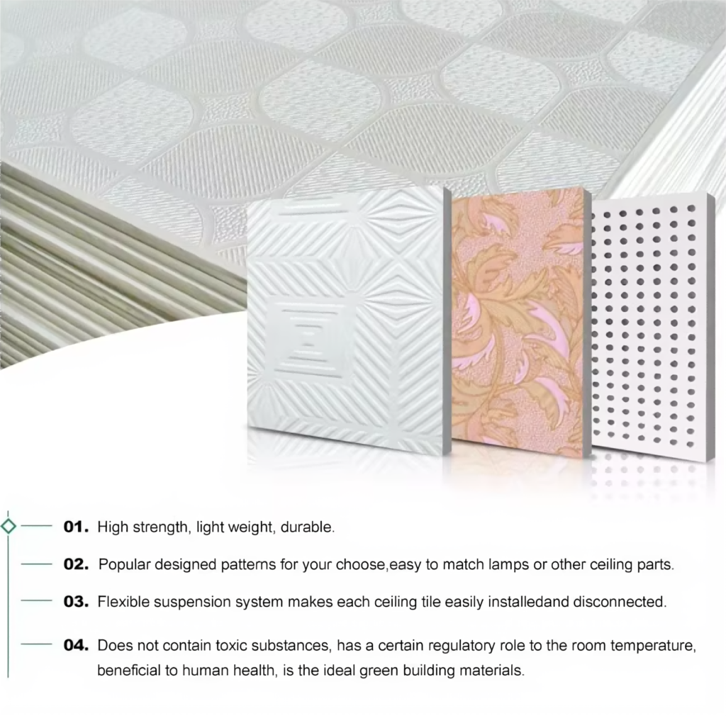 Durable Waterproof PVC Gypsum Ceiling Panels - TG Ceiling Wall Systems