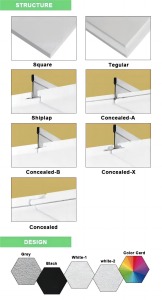 Multi-function Hall Suspended Absorption Fiberglass Acoustic Ceiling ...