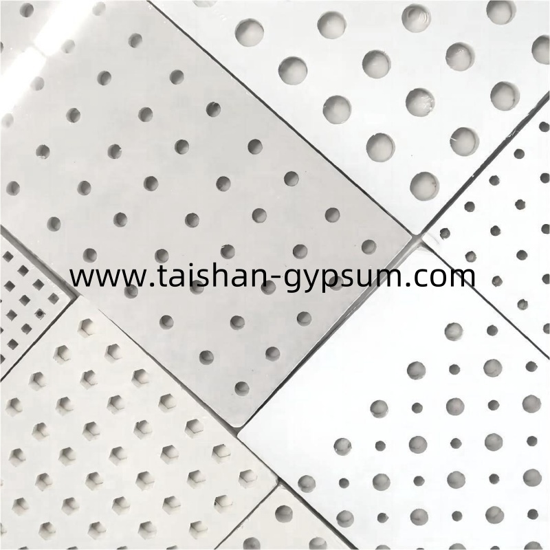 Decorative Perforated Gypsum Ceiling Panels with Enhanced Air ...
